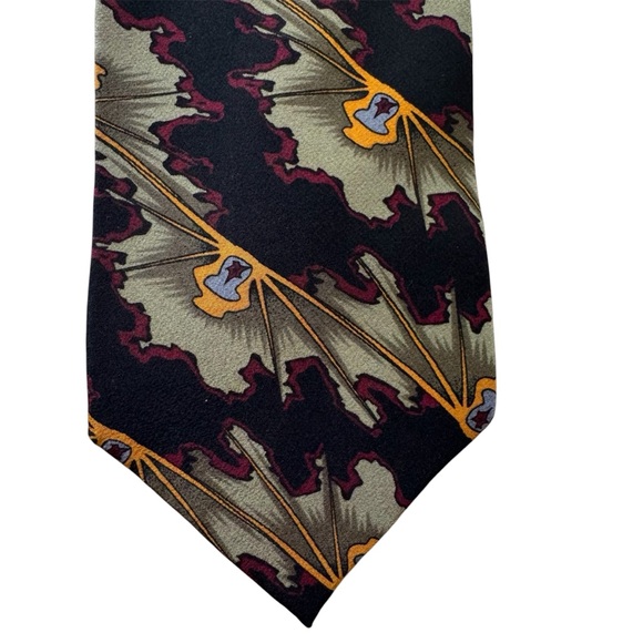 Grateful Dead | Accessories | Grateful Dead Olive Green Black Silk Tie ...